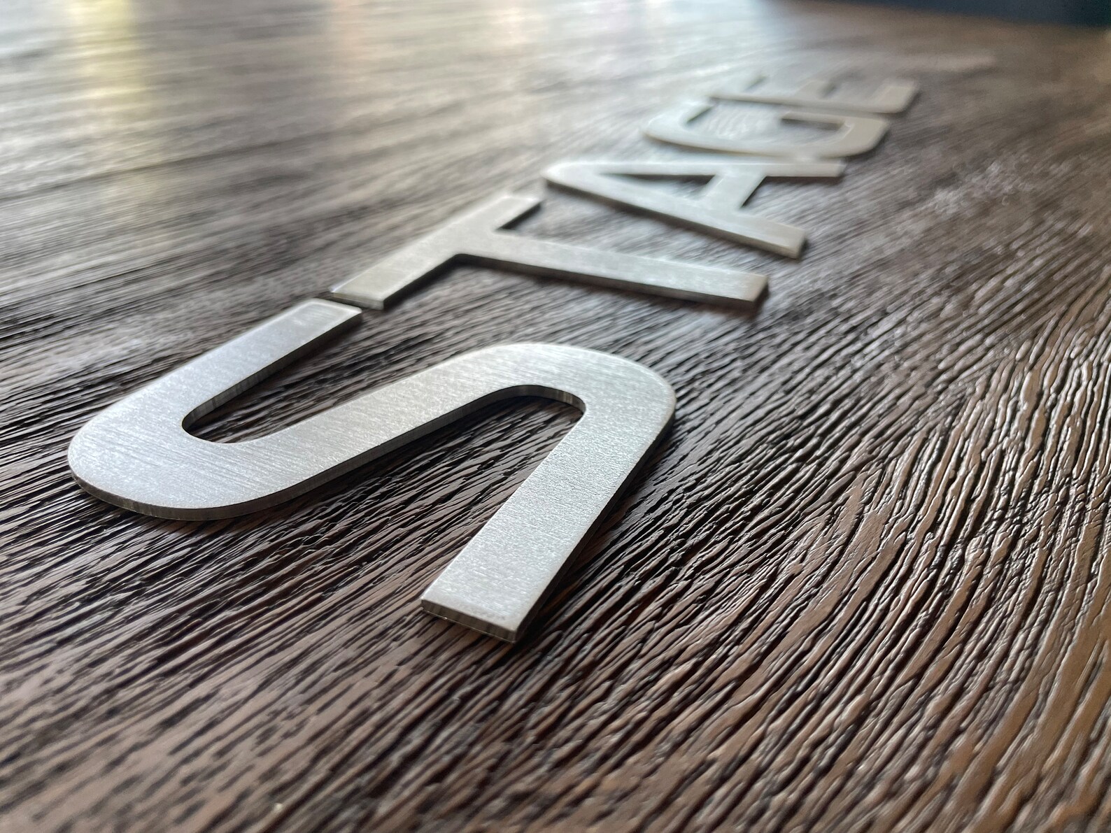 Small or Large Metal Letters, Brushed Aluminum Cut Out Letters,shiny ...