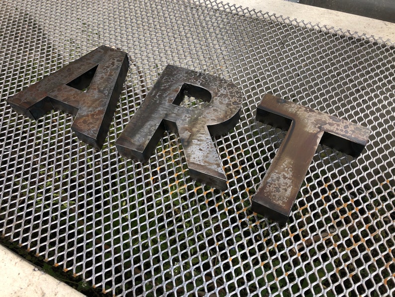 Large Volume Metal Letters for Wall Decor. Letters for Wall. | Etsy