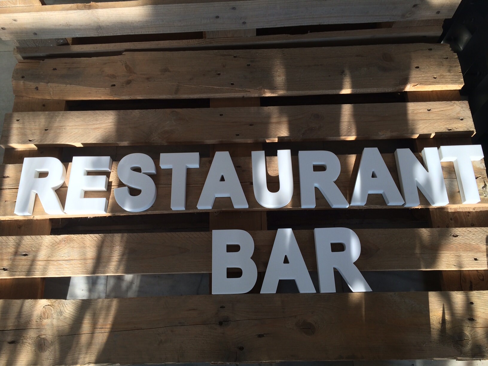 Large letters office sign or company sign for outdoor use | Etsy