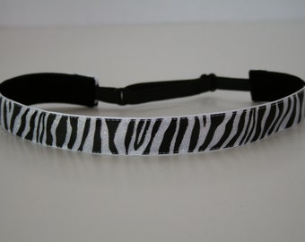 Zebra print headband | Etsy