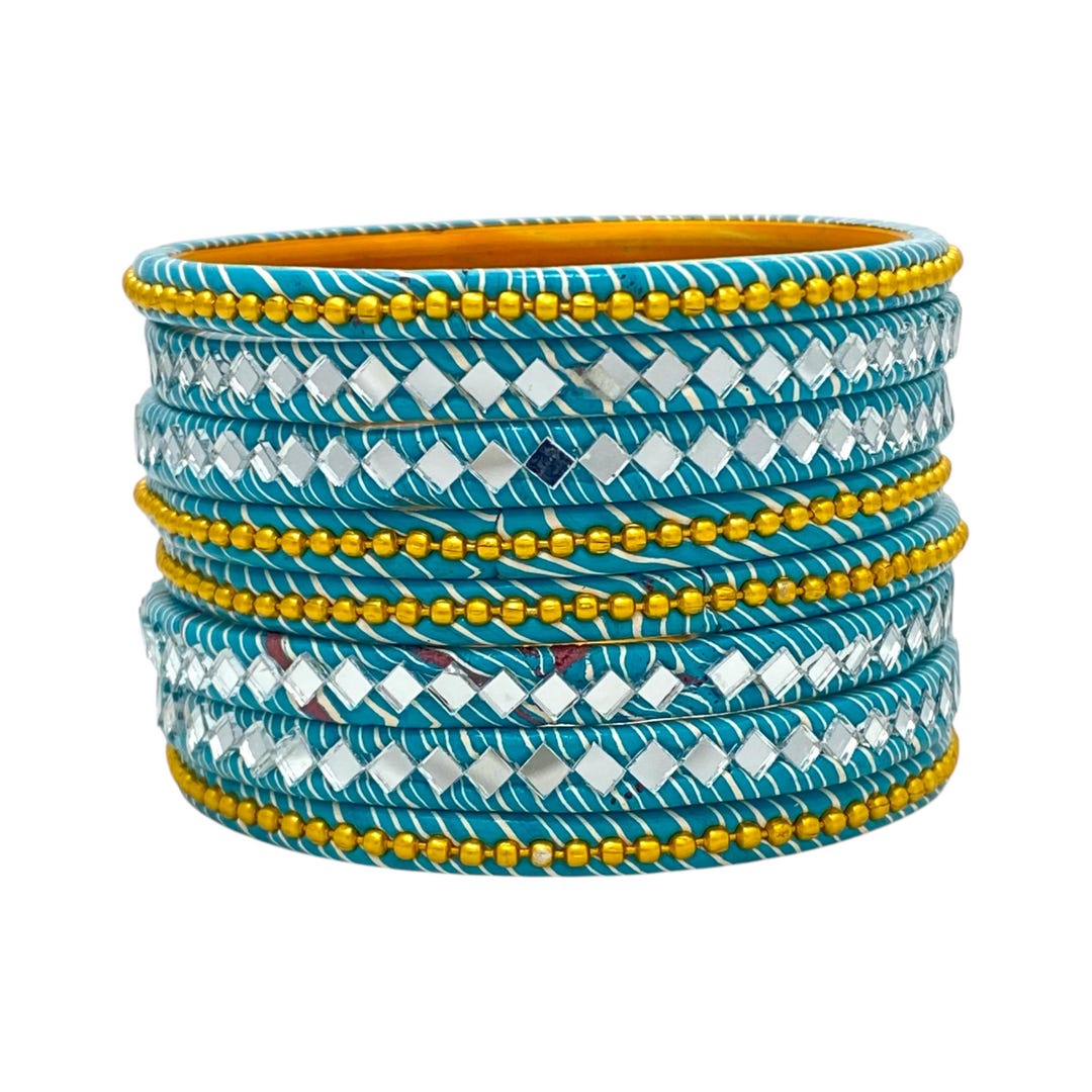 Indian Bangles Set of 8, Indian Bangles, LAKH Bangle Set, Gift for Her ...