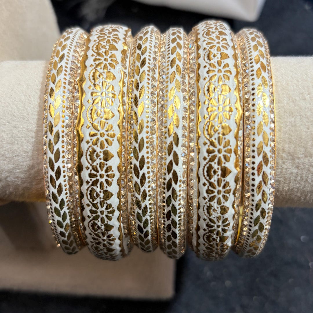 Jaipuri Bangles Indian Bangles Rajasthani Print Bangles Lakh Meenakari ...