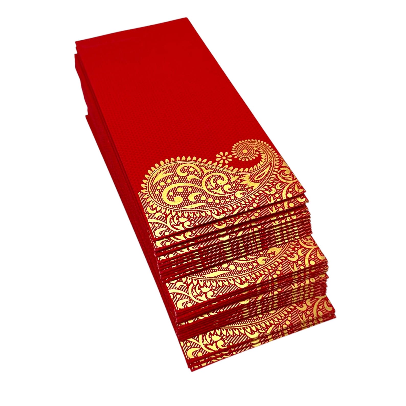 Red Shagun Envelopes: Golden Indian Wedding Cash Envelopes (set of 12 ...