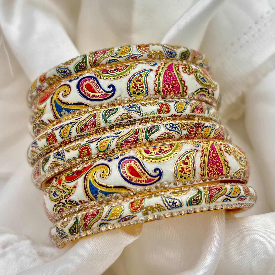 Indian Trending Bangles, Indian Style Bangles Set, Gift for Her, Lac ...