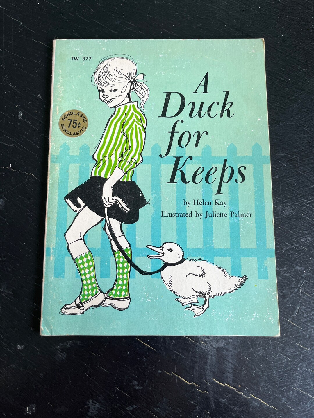 A Duck for Keeps by Helen Kay/ Scholastic Paperback Book/ Vintage 1962 ...