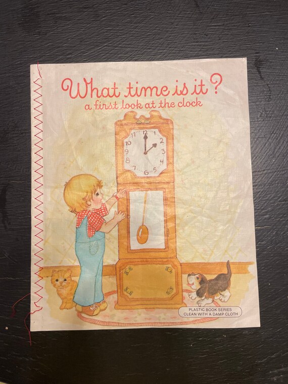 What Time is It A First Look at the Clock Plastic Book | Etsy