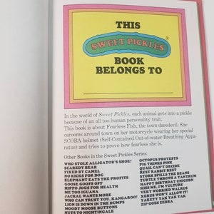 Sweet Pickles "fish and Flips" by Jacquelyn Reinach/vintage 1977 Weekly ...