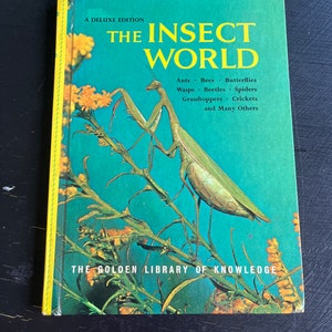 The Insect World/ the Golden Library of Knowledge/ Hardcover/ Vintage ...