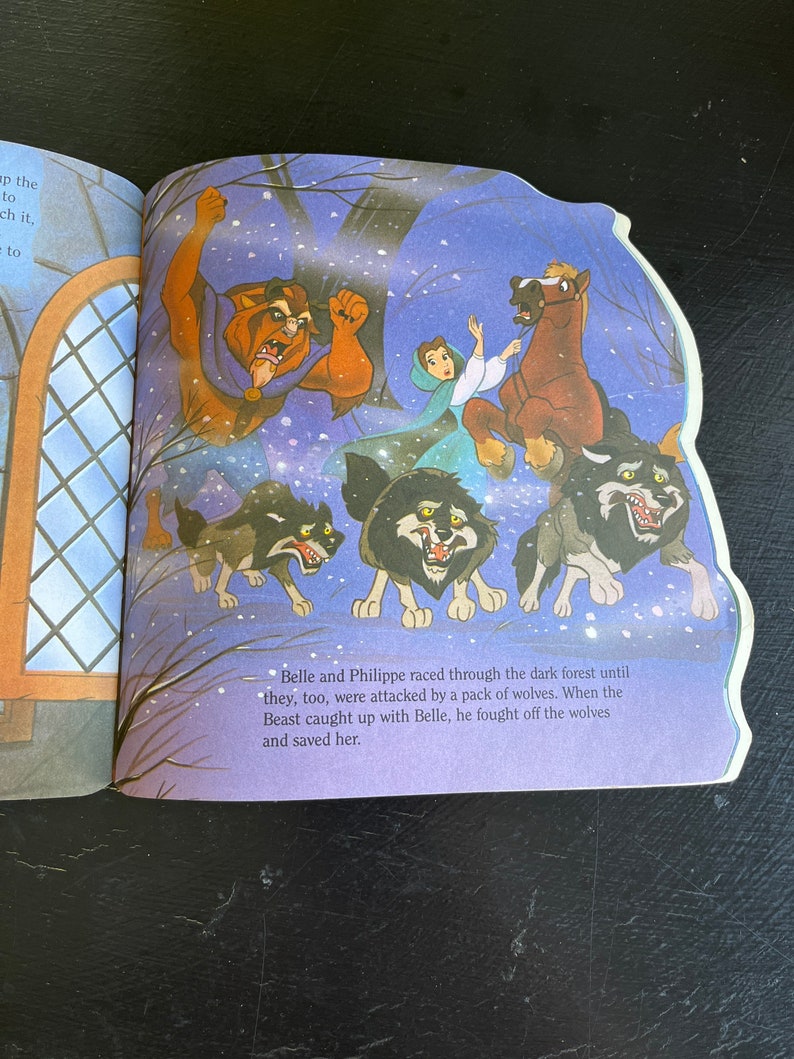Disney’s Beauty and the Beast/ Golden Shape Book/ Vintage 1992 ...