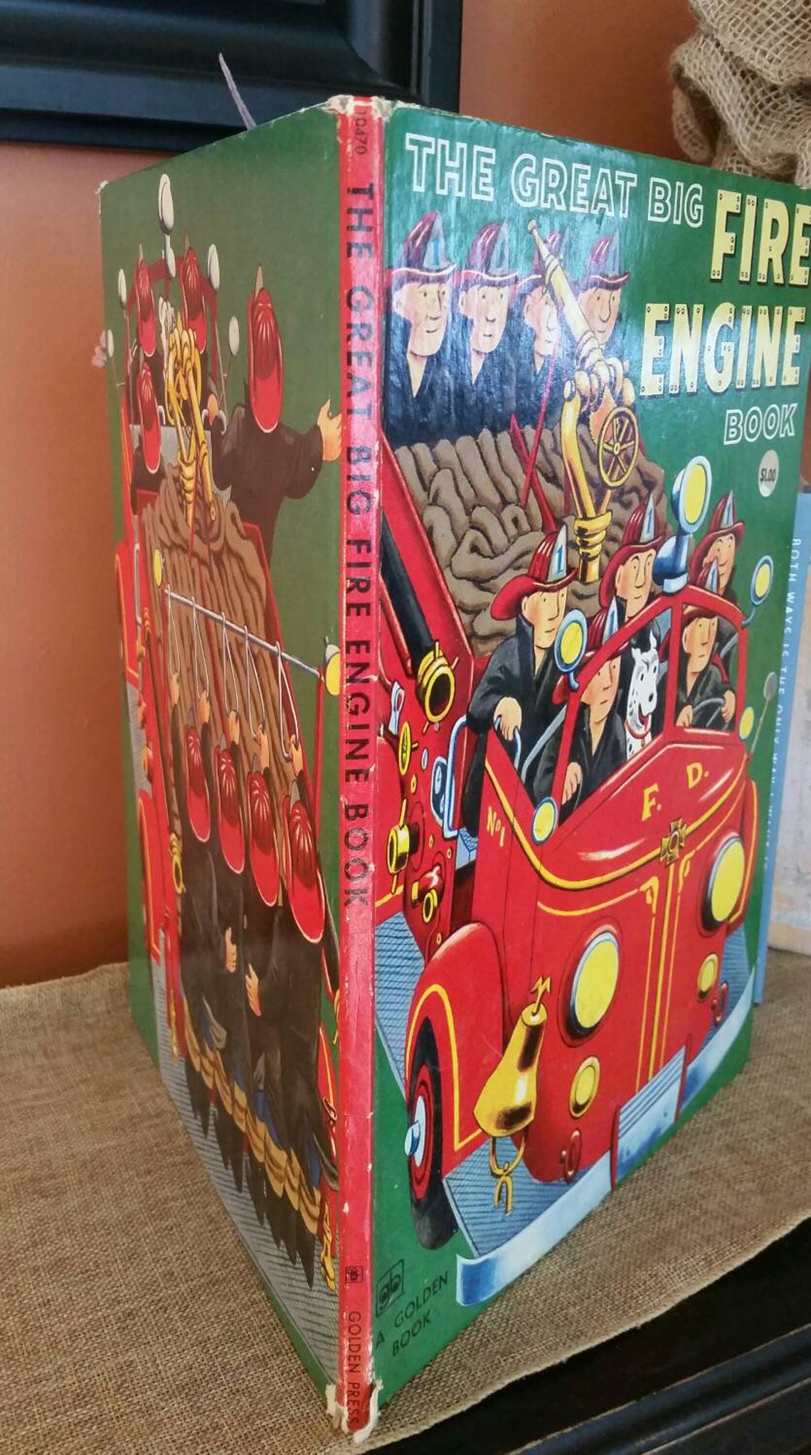 The Great Big Fire Engine Book by Tibor Gergely/vintage 1973 - Etsy