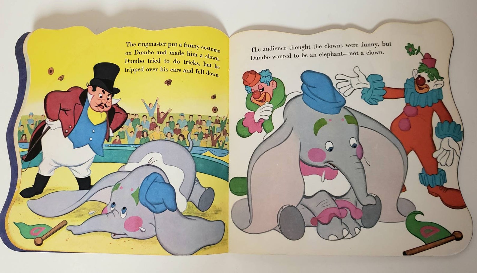 Walt Disney's Dumbo/vintage 1976 Golden Shape Book/dumbo the Flying ...