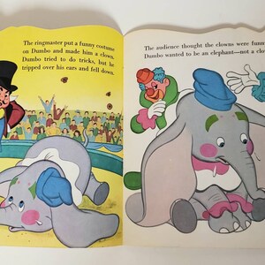 Walt Disney's Dumbo/vintage 1976 Golden Shape Book/dumbo the Flying ...