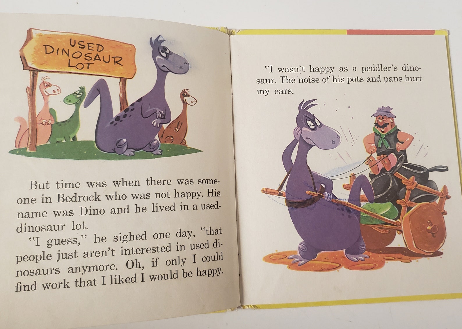 The Flintstones and Dino by Kay Rausch Patrinos/vintage 1961 Whitman ...