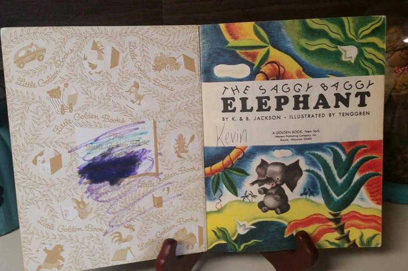 The Saggy Baggy Elephant by K. & B. Jackson/Illustrated by | Etsy