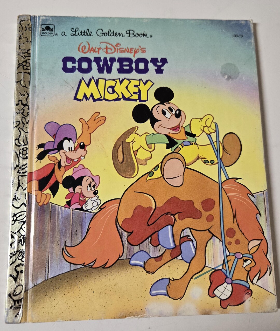 Walt Disney's Cowboy Mickey by Cindy West/vintage 1990 Little Golden ...
