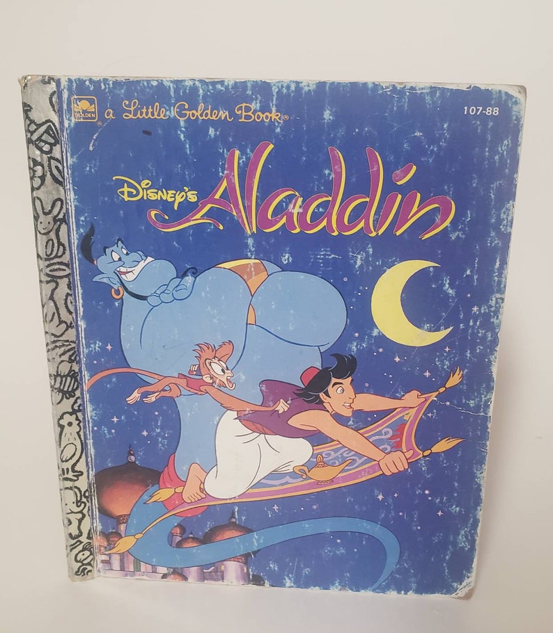 Disney's Aladdin 1992 Little Golden Book/collectible - Etsy