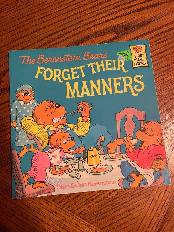The Berenstain Bears Forget the Manners Vintage 1985 Random | Etsy