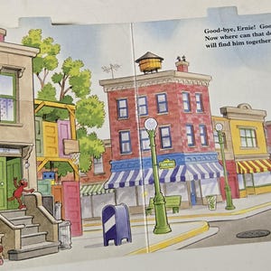 Elmo's Neighborhood-123 Sesame Street by Susan Hood/vintage 1998 Board ...