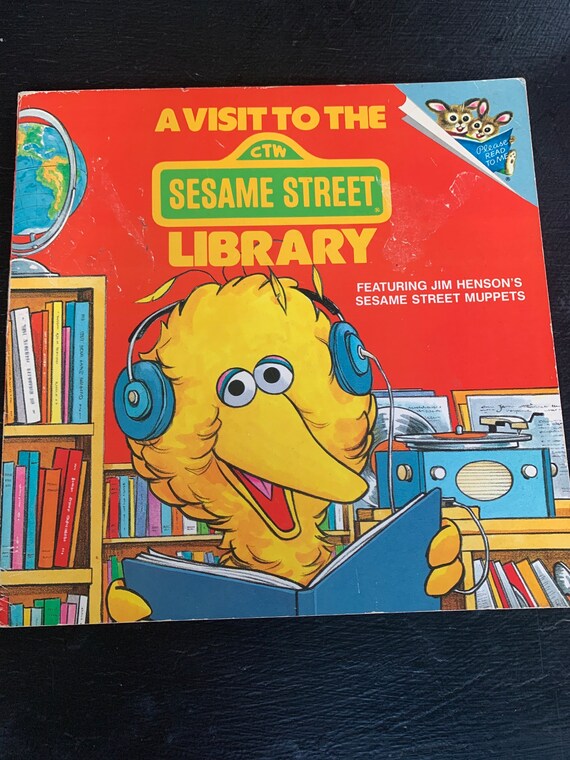 A Visit to the Sesame Street Library/ Picture-back Book/ - Etsy