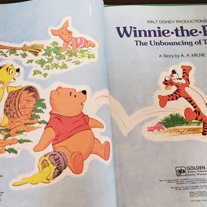 Winnie the Pooh the Unbouncing of Tigger/large Golden Book Storybook ...