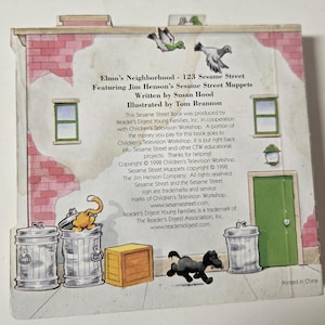 Elmo's Neighborhood-123 Sesame Street by Susan Hood/vintage 1998 Board ...