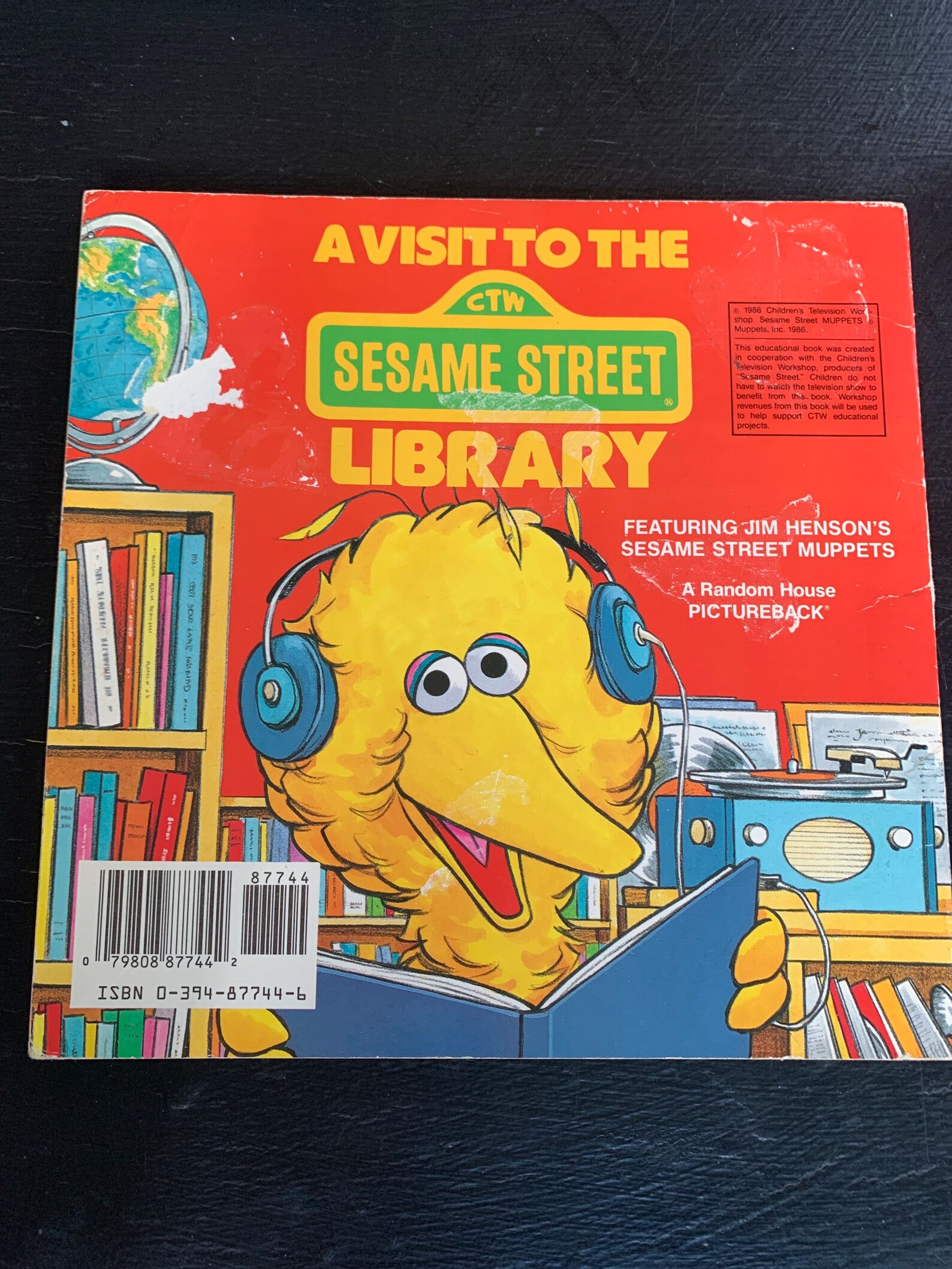 A Visit to the Sesame Street Library/ Picture-back Book/ Vintage 1986 ...