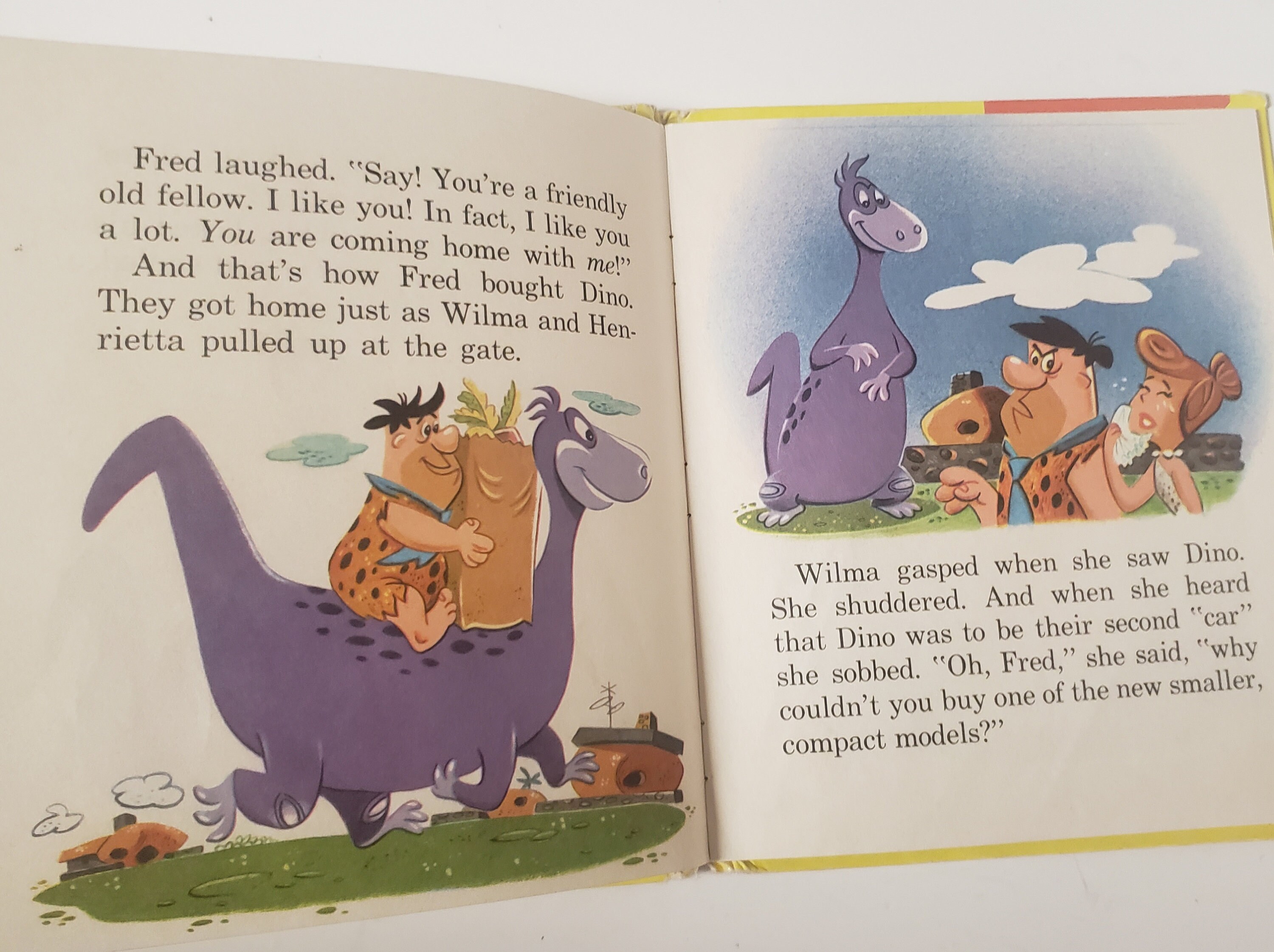 The Flintstones and Dino by Kay Rausch Patrinos/vintage 1961 Whitman ...