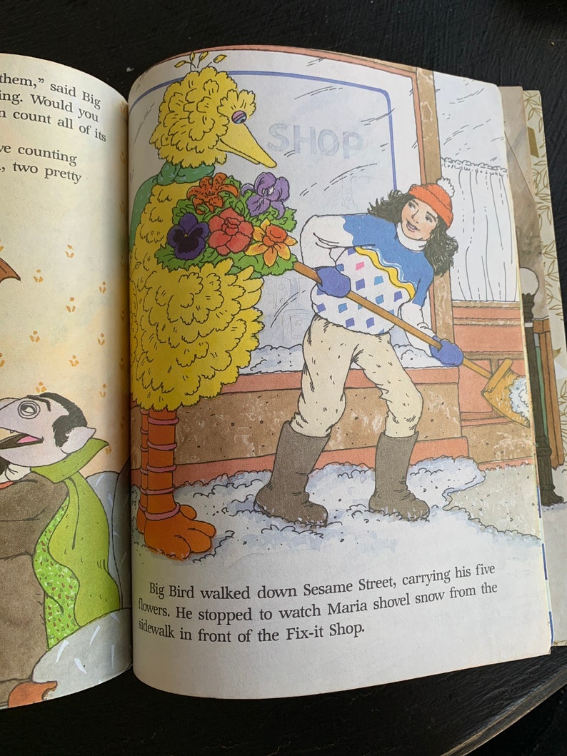 Sesame Streets Big Bird Brings Spring to Sesame Street/ | Etsy