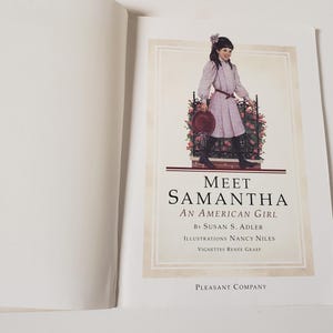 Meet Samantha an American Girl Book One/vintage 1986 Pleasant Company ...