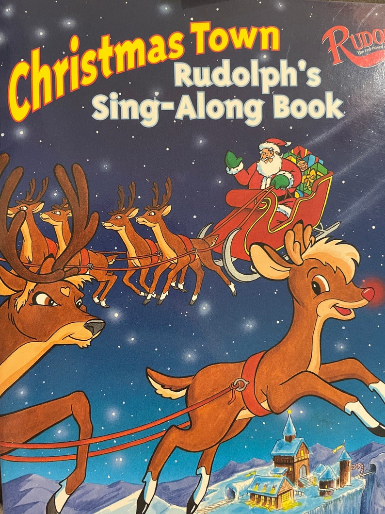 Christmas Town Rudolphs Sing-along Book Inchworm Press - Etsy