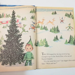 Santa's Runaway Elf by Jean Lewis/vintage 1977 Rand Mcnally Junior Elf ...