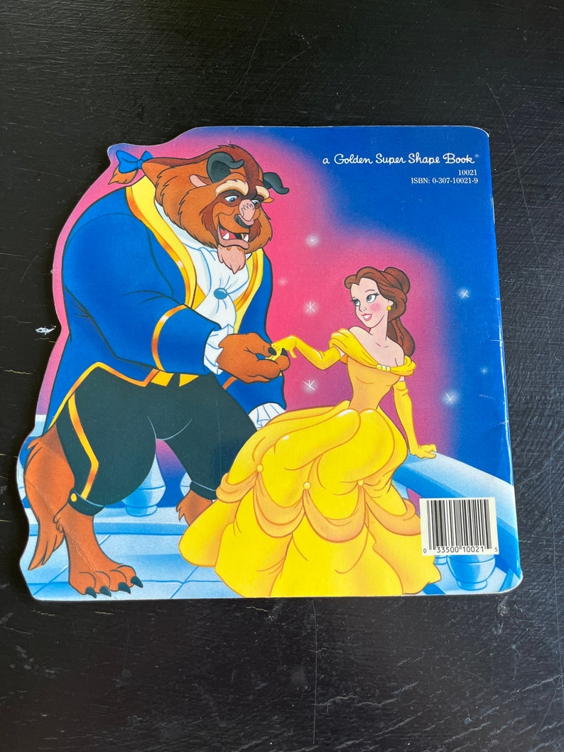 Disney’s Beauty and the Beast/ Golden Shape Book/ Vintage 1992 ...