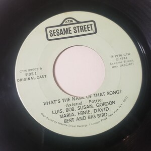 The Kids From Sesame Street Sing and What's the Name of That Song 45rpm ...