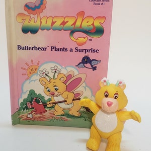Wuzzles Butterbear Vinly Figure With Book Lot/vintage 1984 Hasbro Toys ...