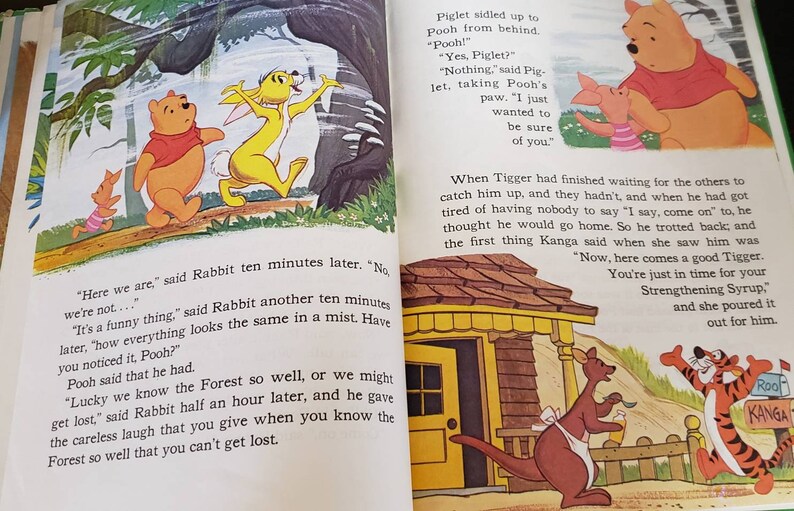 Winnie the Pooh the Unbouncing of Tigger/large Golden Book | Etsy