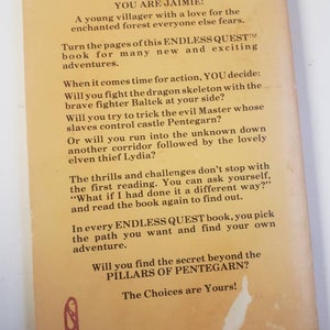 Dungeons & Dragons Pillars of Pentegarn Endless Quest Book - Etsy