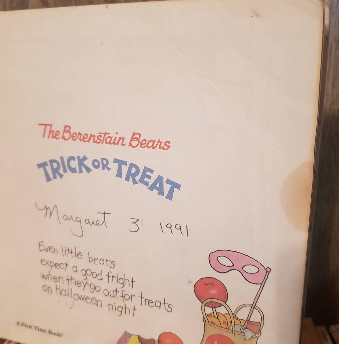 The Berenstain Bears trick or Treat First Time - Etsy