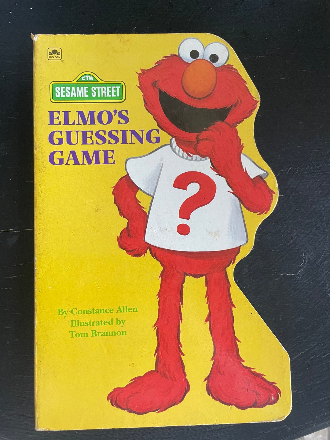 Sesame Street Elmos Guessing Game Golden Sturdy Shape Board Book ...