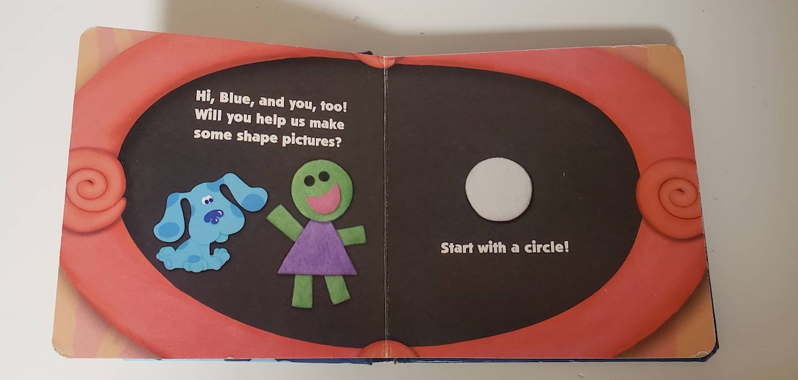 Blues Clues Blue's Felt Friends/vintage 1999 Board - Etsy