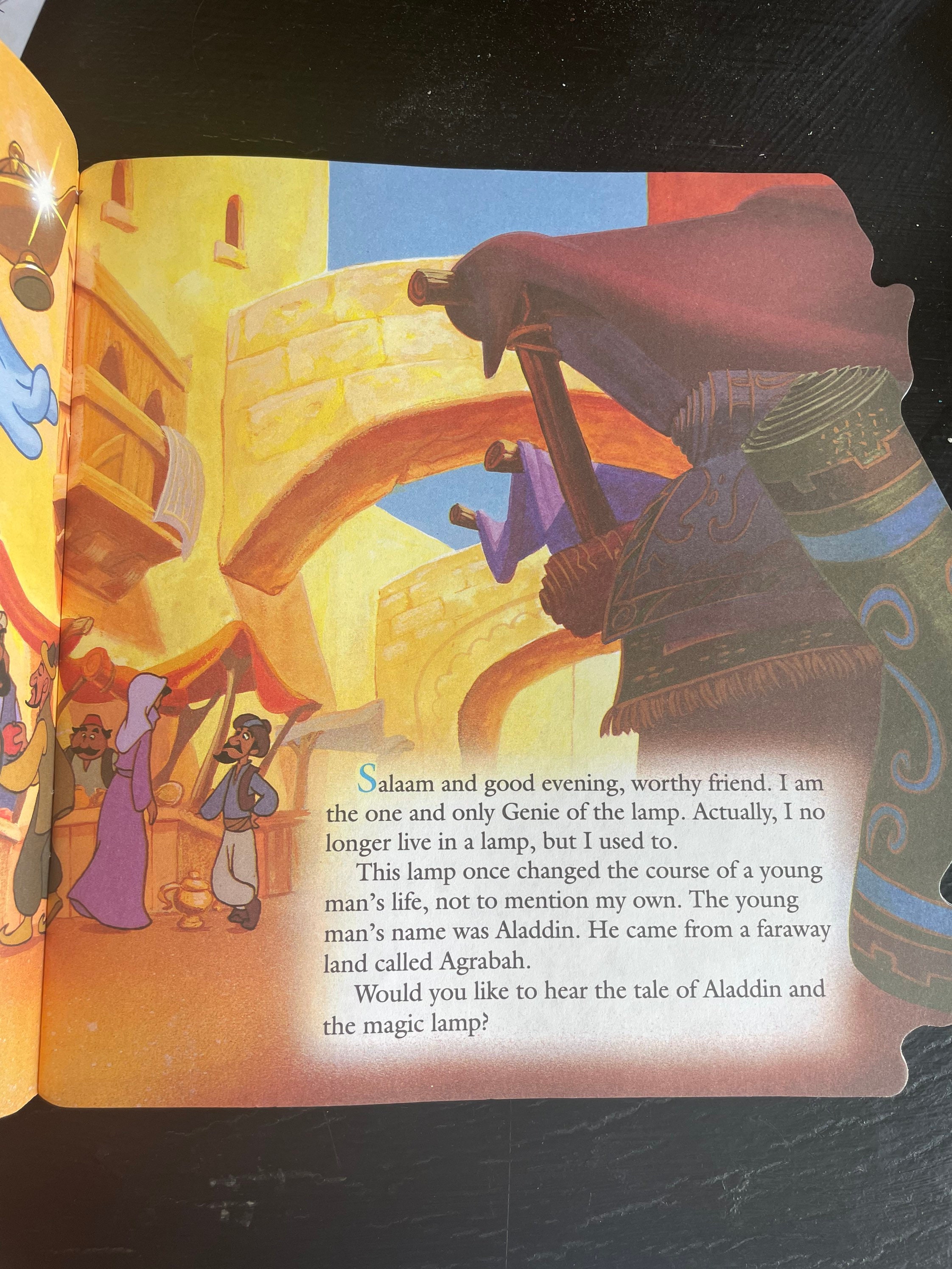 Disneys Aladdin the Genies Tale Golden Shape Book / Nostalgic - Etsy