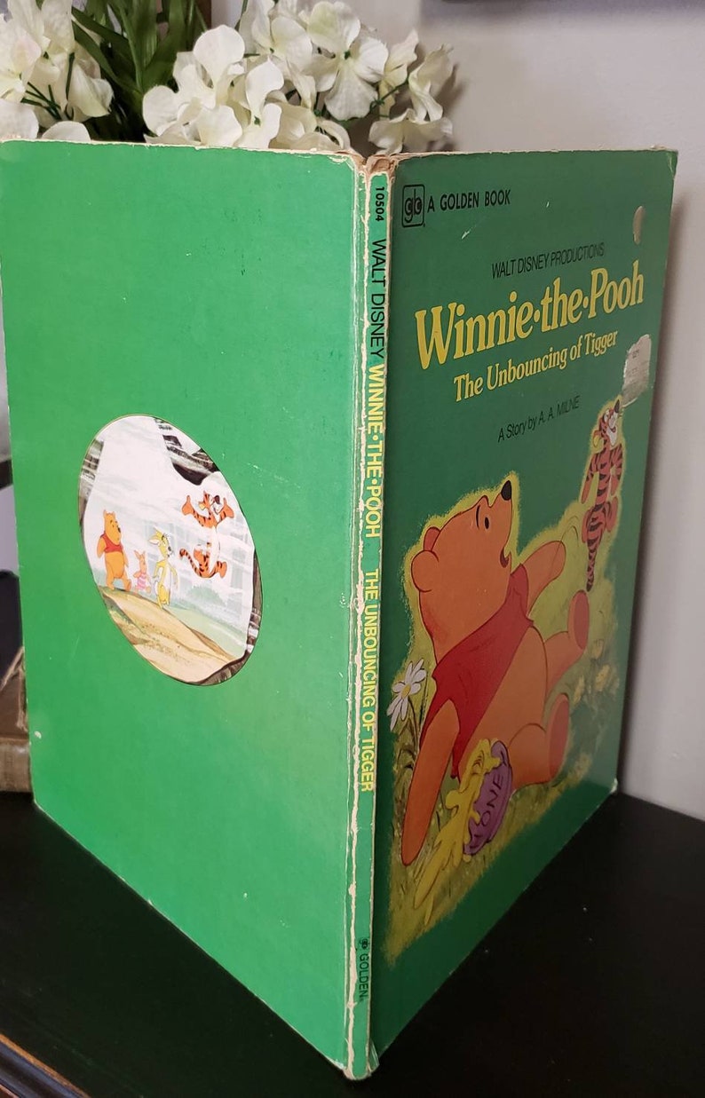 Winnie the Pooh the Unbouncing of Tigger/large Golden Book | Etsy