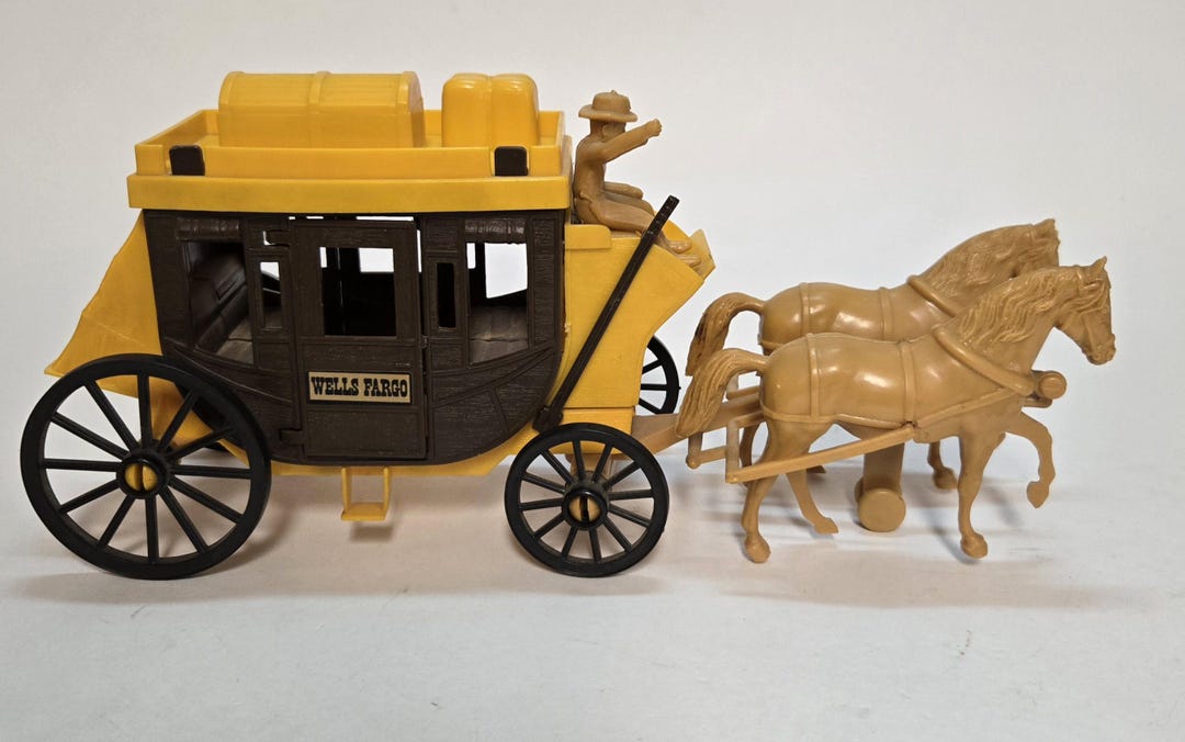 Stagecoach With Horses Toy/vintage 1960s Wells Fargo Promotional ...