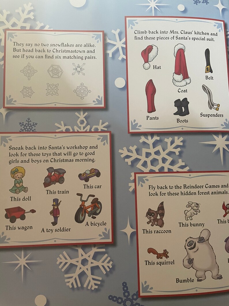 Rudolph the Red Nosed Reindeer Look and Find Book/ Nostalgic - Etsy