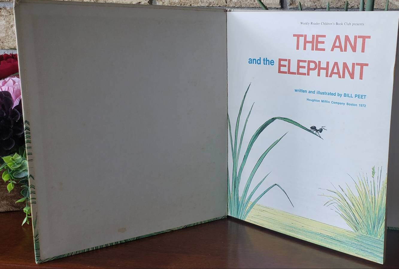 The Ant and the Elephant Written and Illustrated by Bill | Etsy