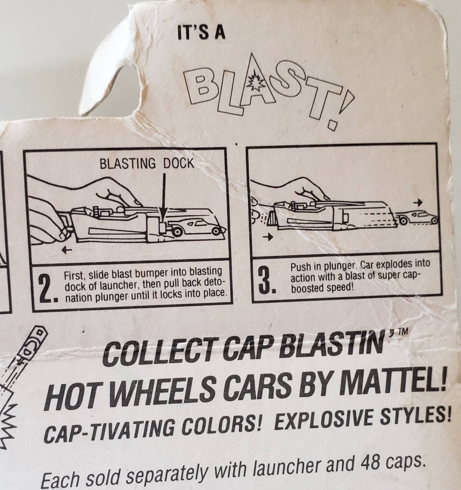 Hot Wheels Cap Blasters Cap Refills/vintage 1991 Mattel Hot - Etsy
