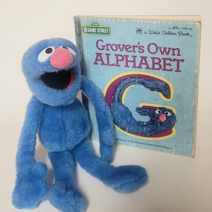 Sesame Street Grover's Own Alphabet and Grover Plush/vintage 1990s ...