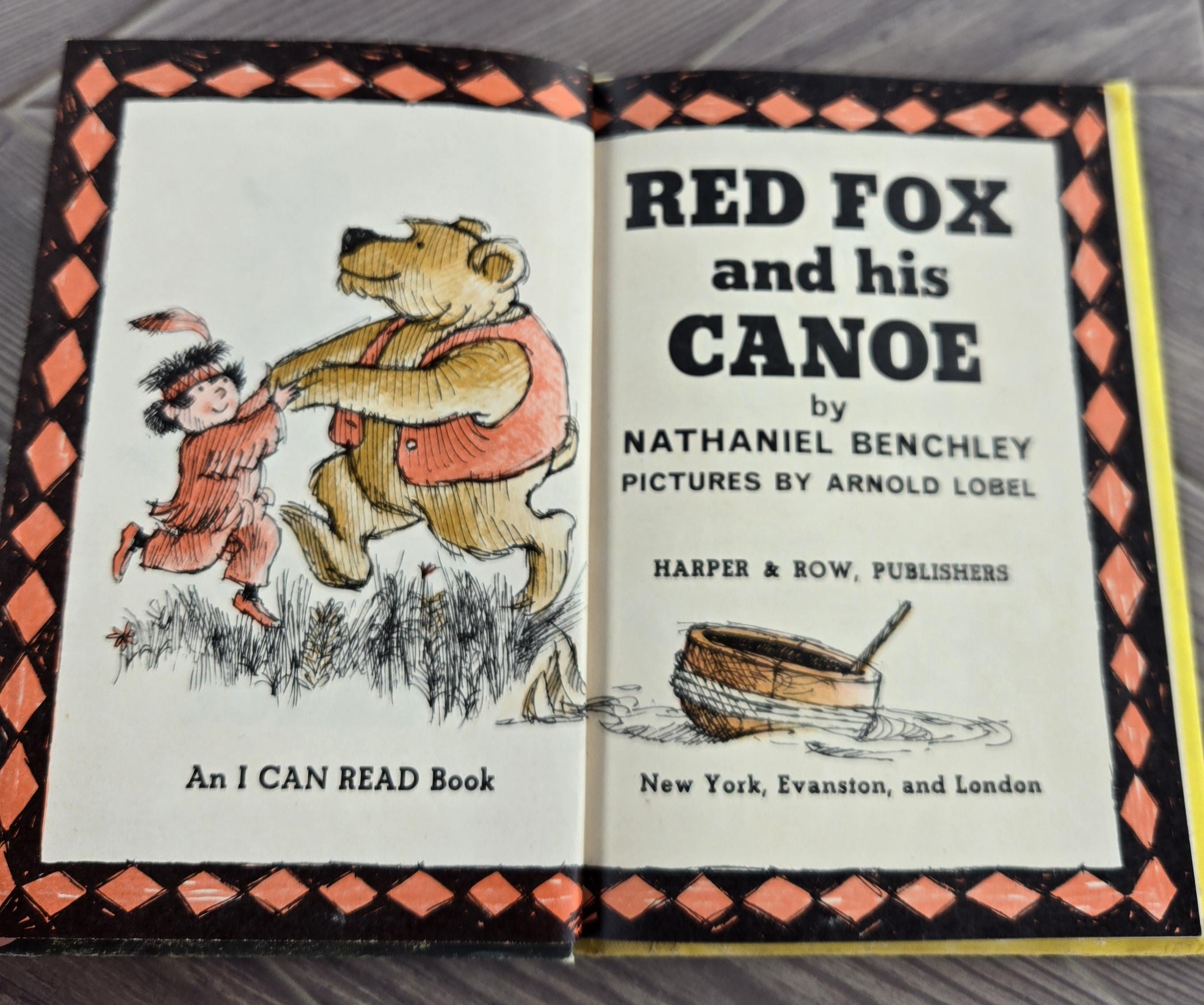 Red Fox and His Canoe by Nathaniel Benchley/arnold Lobel/vintage 1964 ...