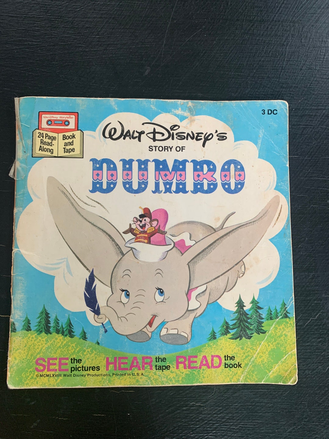 Walt Disney’s Story of Dumbo/ See, Hear, and Read Book/ Vintage 1978 ...
