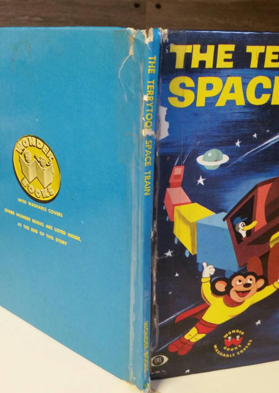 The Terrytoon Space Train/vintage 1958 Wonder Bookd/nursery/baby Shower ...