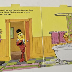 Elmo's Neighborhood-123 Sesame Street by Susan Hood/vintage 1998 Board ...